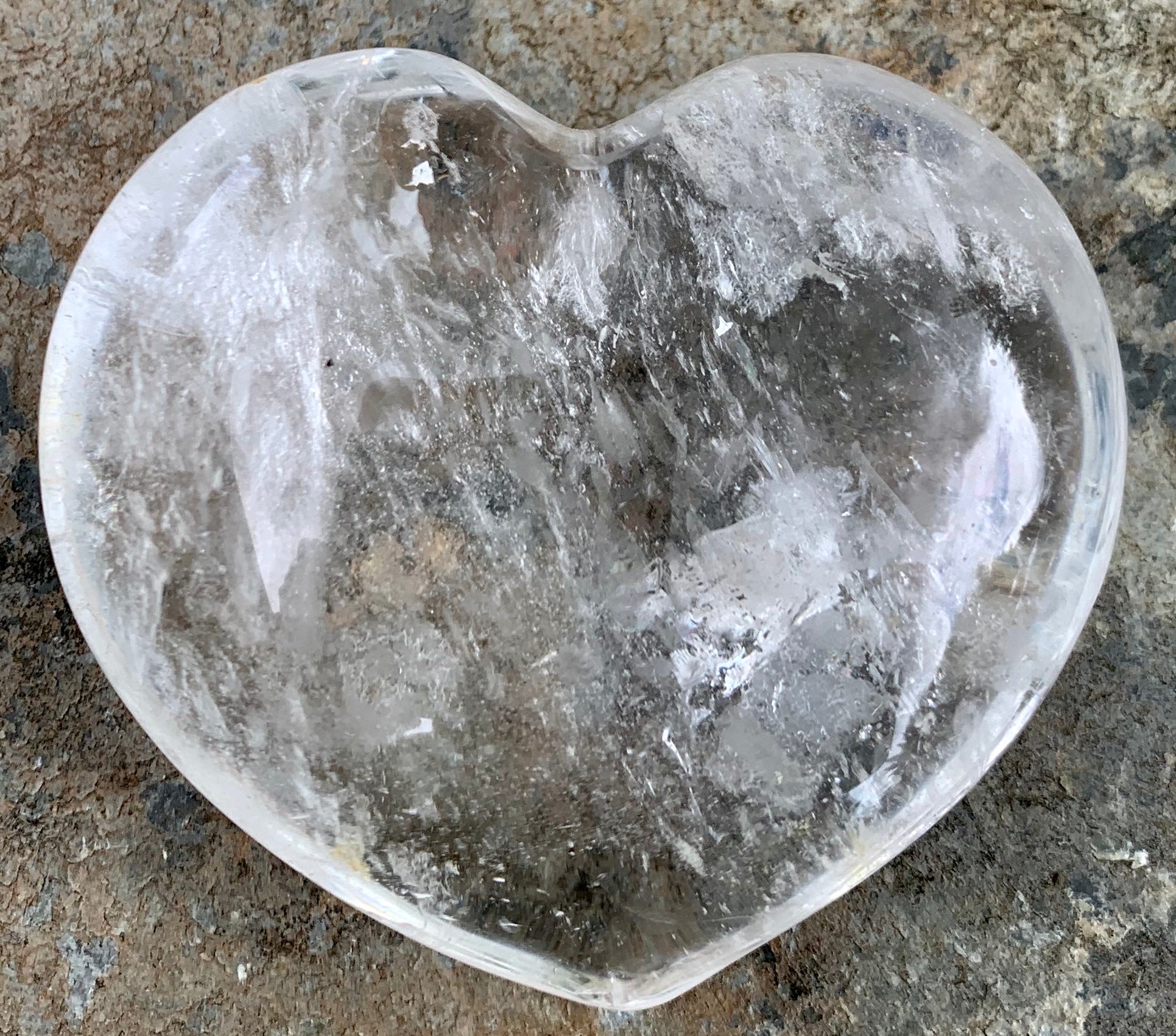 QUARTZ HEART PAPERWEIGHT – Charmouth Fossils